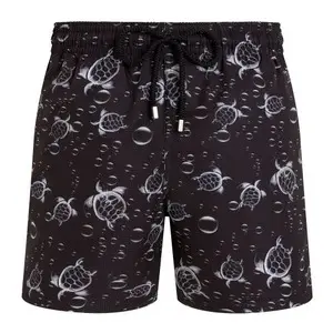 Vilebrequin Micro-perforated Ultra-light Packable Swim Shorts - Black