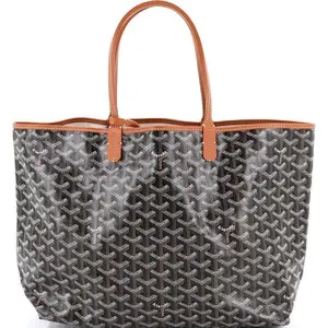 Goyard Saint Louis Tote Coated Canvas Pm - Brown