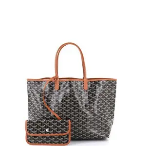 Goyard Saint Louis Tote Coated Canvas Pm - Brown