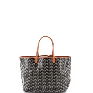Goyard Saint Louis Tote Coated Canvas Pm - Brown