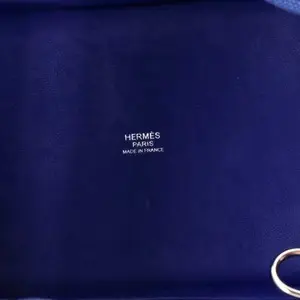 Hermès Cargo Picotin Lock Bag Canvas And Swift Pm - Blue