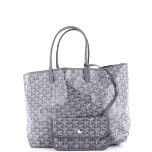 Goyard Saint Louis Tote Coated Canvas Pm - Grey