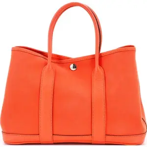 Hermès Garden Party 30 Tote Toile And Leather - Orange