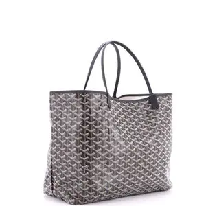 Goyard Saint Louis Tote Coated Canvas Gm - Black