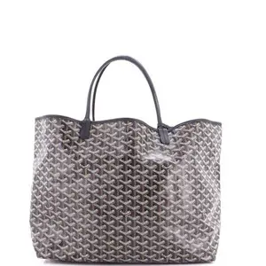 Goyard Saint Louis Tote Coated Canvas Gm - Black