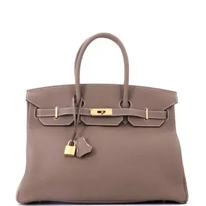 HERMÈS Birkin Handbag Togo With Gold Hardware
