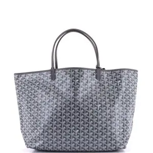 Goyard Saint Louis Tote Coated Canvas Gm - Grey