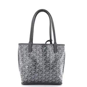 Goyard Anjou Reversible Tote Coated Canvas Mini - Grey