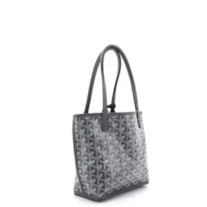 Goyard Anjou Reversible Tote Coated Canvas Mini - Grey