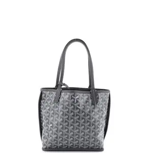Goyard Anjou Reversible Tote Coated Canvas Mini - Grey
