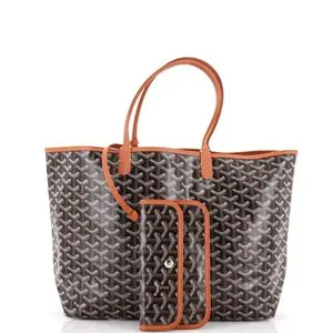 Goyard Saint Louis Tote Coated Canvas Pm - Brown