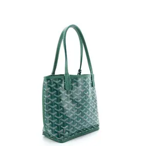 Goyard Anjou Reversible Tote Coated Canvas Mini - Green