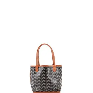 Goyard Anjou Reversible Tote Coated Canvas Mini - Brown