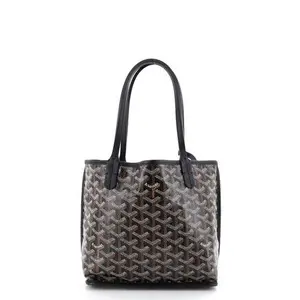 Goyard Anjou Reversible Tote Coated Canvas Mini - Black