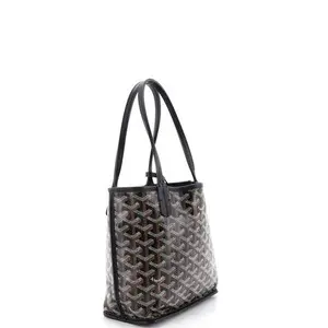 Goyard Anjou Reversible Tote Coated Canvas Mini - Black