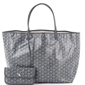 Goyard Saint Louis Tote Coated Canvas Gm - Grey