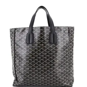 Goyard Voltaire Iii Tote Coated Canvas - Black