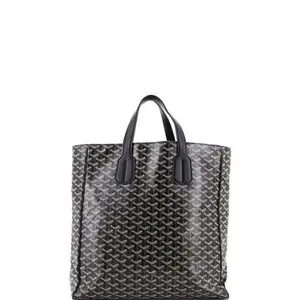 Goyard Voltaire Iii Tote Coated Canvas - Black