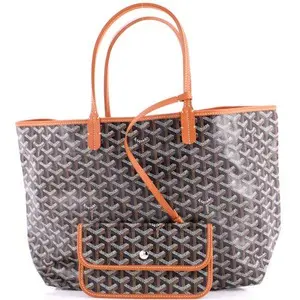 Goyard Saint Louis Tote Coated Canvas Pm - Brown