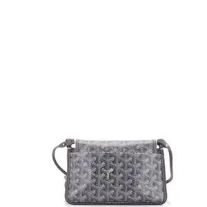Goyard Plumet Clutch Wallet Printed Coated Canvas - Grey
