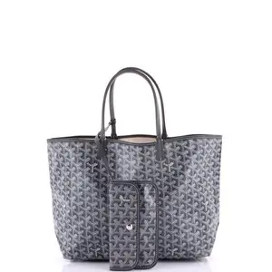 Goyard Saint Louis Tote Coated Canvas Pm - Grey