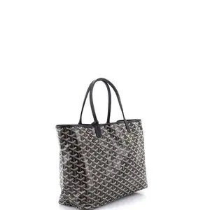 Goyard Saint Louis Pm Tote Coated Canvas - Black