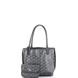 Goyard Anjou Reversible Tote Coated Canvas Mini - Gray
