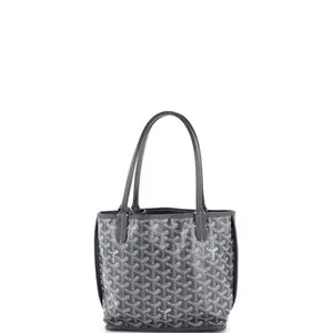 Goyard Anjou Reversible Tote Coated Canvas Mini - Grey