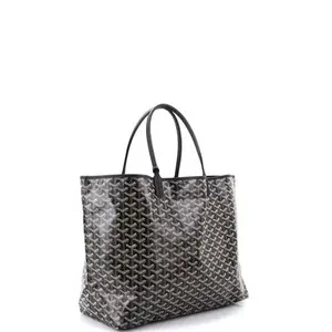 Goyard Saint Louis Tote Coated Canvas Gm - Black