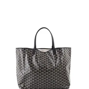Goyard Saint Louis Tote Coated Canvas Gm - Black