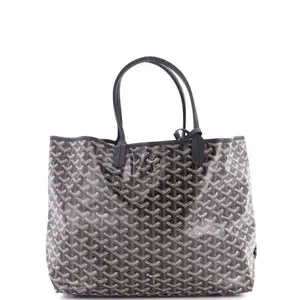 Goyard Saint Louis Tote Coated Canvas Pm - Black