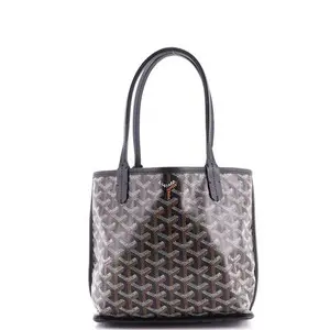 Goyard Anjou Reversible Tote Coated Canvas Mini - Black