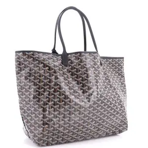 Goyard Saint Louis Tote Coated Canvas Gm - Black