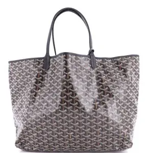 Goyard Saint Louis Tote Coated Canvas Gm - Black