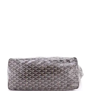Goyard Saint Louis Tote Coated Canvas Gm - Black