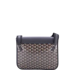Goyard Coursier Messenger Bag Coated Canvas And Leather - Black