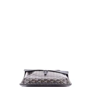 Goyard Coursier Messenger Bag Coated Canvas And Leather - Black