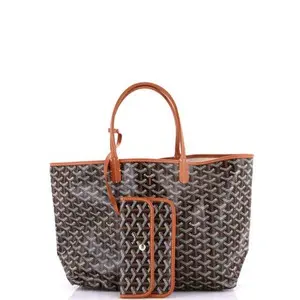 Goyard Saint Louis Tote Coated Canvas Pm - Brown