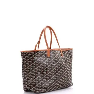 Goyard Saint Louis Tote Coated Canvas Pm - Brown