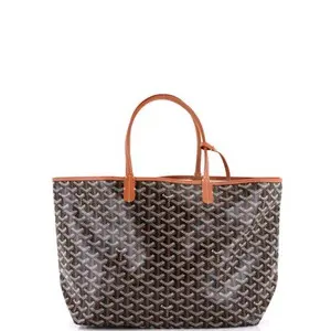 Goyard Saint Louis Tote Coated Canvas Pm - Brown