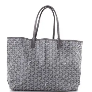 Goyard Saint Louis Tote Coated Canvas Pm - Grey