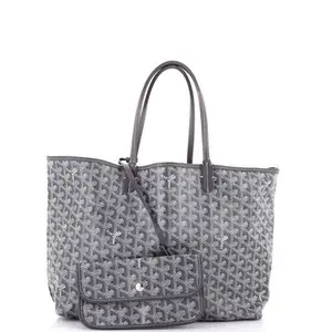 Goyard Saint Louis Tote Coated Canvas Pm - Grey