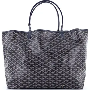 Goyard Saint Louis Tote Coated Canvas Gm - Blue