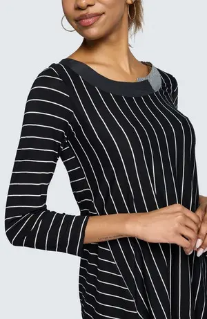 LUUKAA Striped Viscose Jersey Blouse