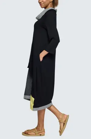 LUUKAA Ember Long Viscose Jersey Dress