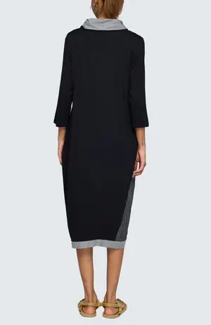 LUUKAA Ember Long Viscose Jersey Dress