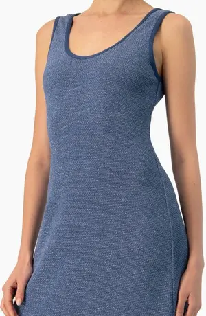 IVONNE Scoop Neck Long Dress