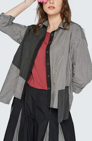 LUUKAA Checkered Memory Taffeta Shirt