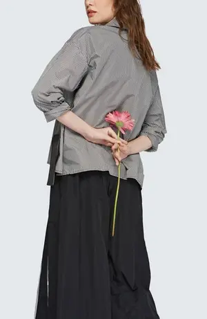 LUUKAA Checkered Memory Taffeta Shirt