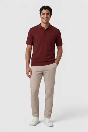 JACK ARCHER Legacy Resort Polo - Maroon